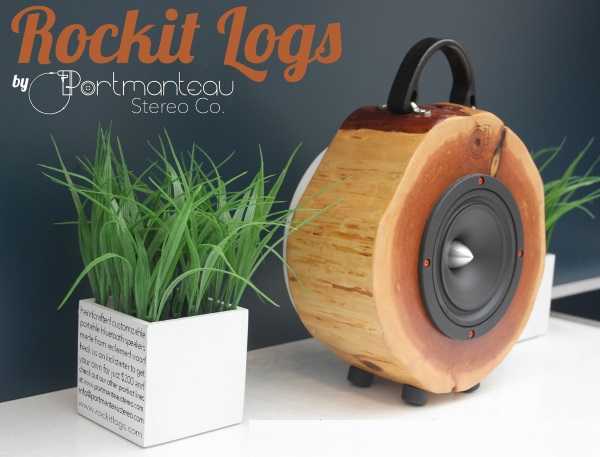 Sounds Wood: Speakers Made From Recycled Logs - WebEcoist