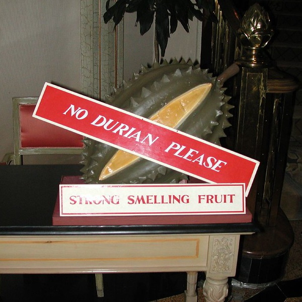 Fruitless: 10 Scents-sational 'No Durian' Signs - WebEcoist