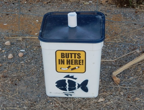 Has Bin: 10 Unfiltered Cigarette Butts Bins & Signs - WebEcoist