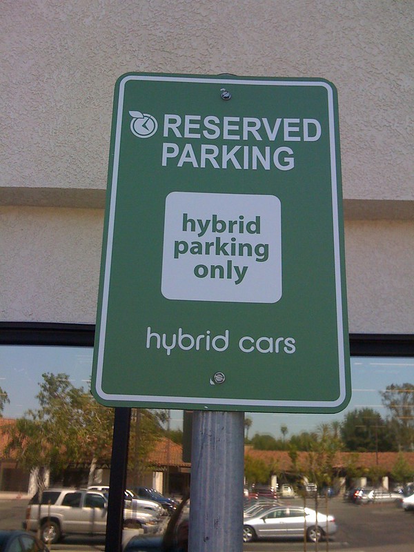Locked Anoded: 7 Hybrid Vehicle Parking Signs - WebEcoist