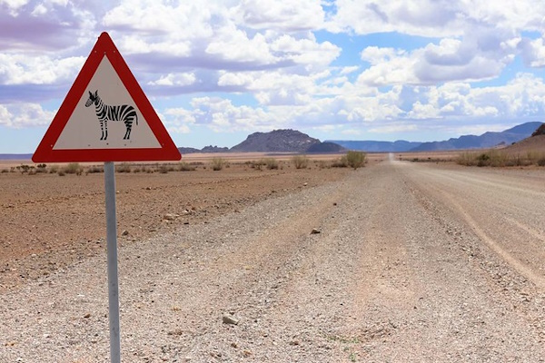 Sandy Drivers: Nine Nifty Namibian Road Signs - WebEcoist