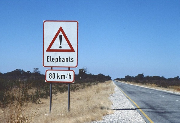 Sandy Drivers: Nine Nifty Namibian Road Signs - WebEcoist
